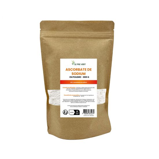Ascorbate de sodium pur en poudre - Pot de 1 kg
